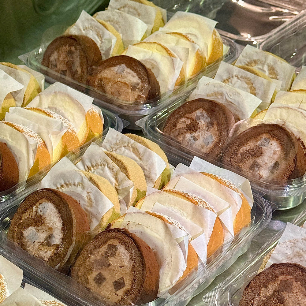 Assorted Swiss Roll Slices – Chocolate, Coffee & Original (8 Pieces ...