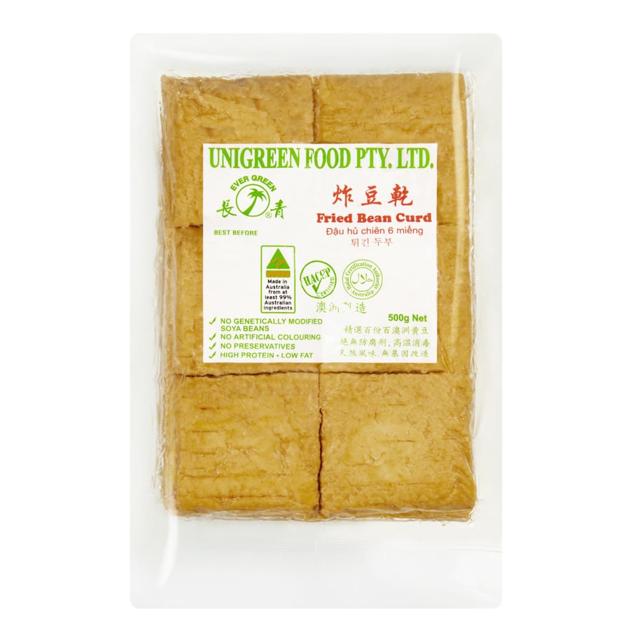 Buy Ever Green Fried Tofu - 6 Pieces (500g) – Umall - Australia's ...
