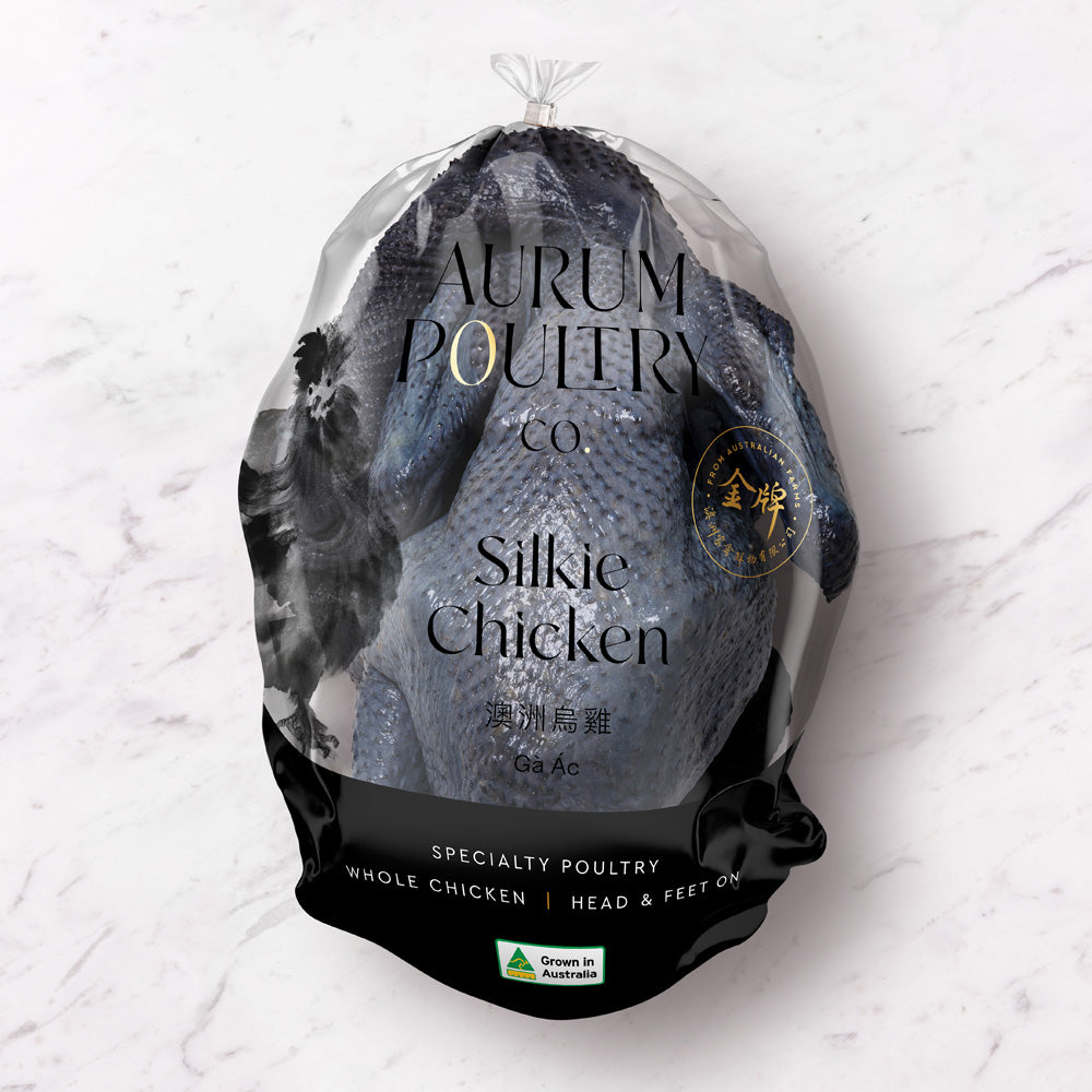 Aurum Poultry Gold Medal Australian Silkie Chicken - Size 6, 600g ...