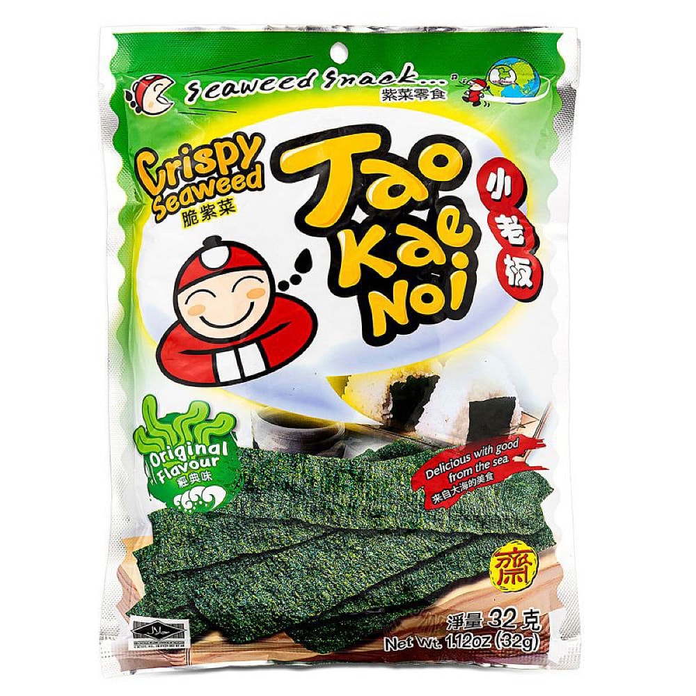 Taokaenoi Classic Original Flavour Crispy Seaweed Snack 32g – Umall ...