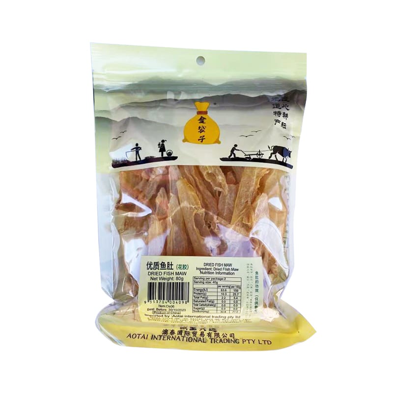 Golden Pouch Premium Quality Fish Maw (Fish Gelatin) 80g – Umall ...