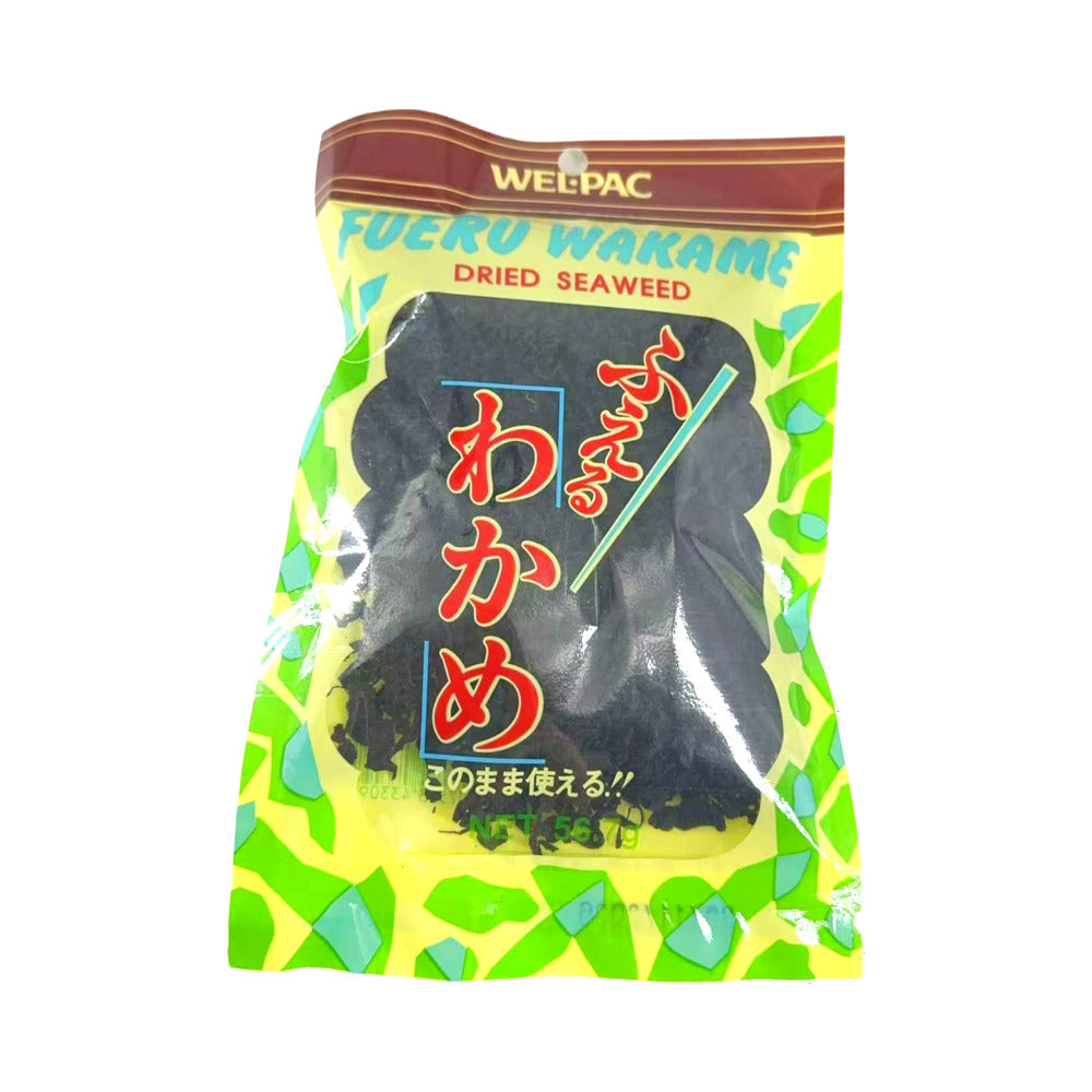 Wel-Pac Fueru Instant Cut Wakame Dried Seaweed 56.7g – Rehydrates Quic ...
