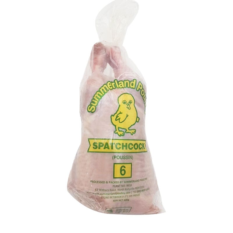 Summerland Poultry Spatchcock (Poussin) Size 6 – Frozen, 1 Whole ...