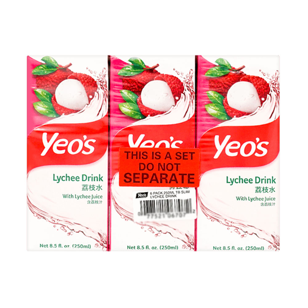 Yeo's Lychee Water 6pk*250ml – Umall - Australia's Largest Online Asian ...