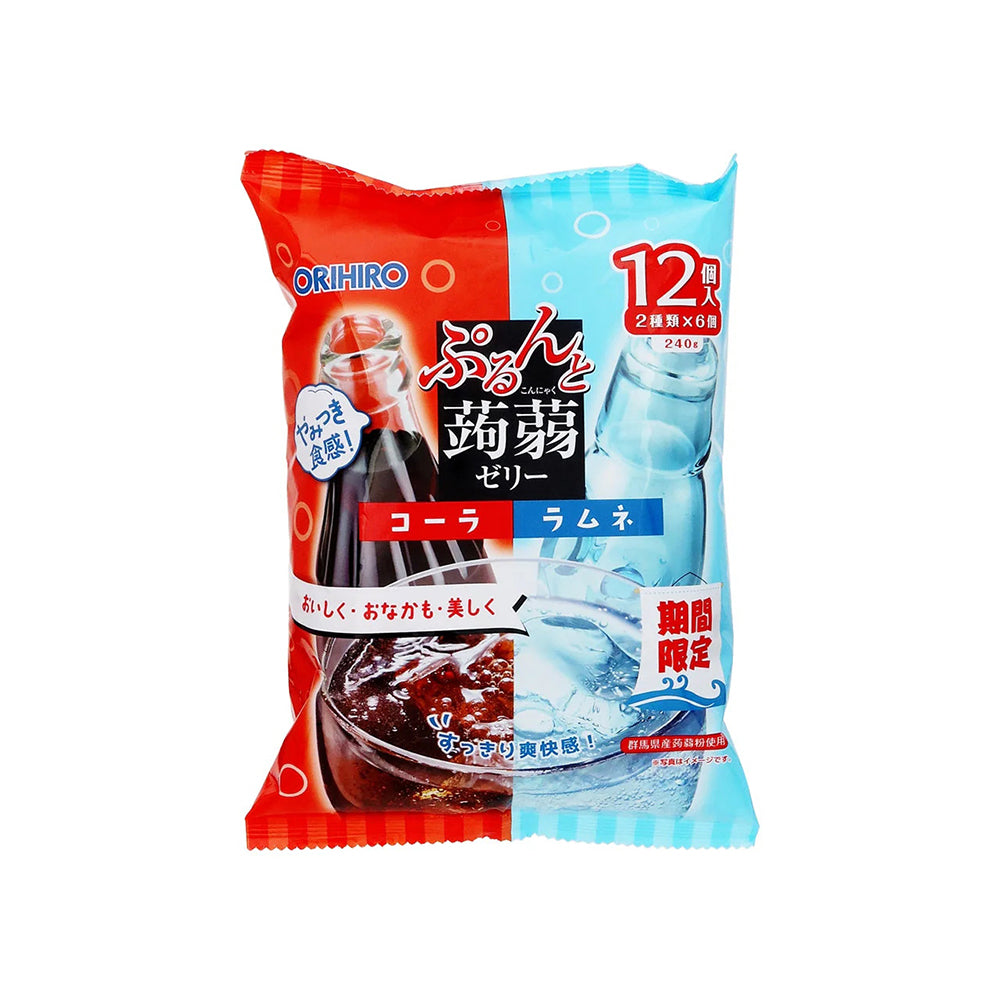 Orihiro Konjac Jelly Limited Edition Low-Calorie Cola & Soda Flavor ...