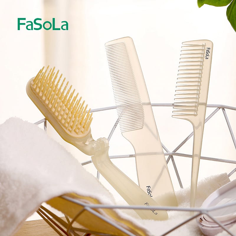 FaSoLa Fine Tooth Straightening Comb - Beige, 18.1*3.2cm – Umall - Australia's Largest Online ...
