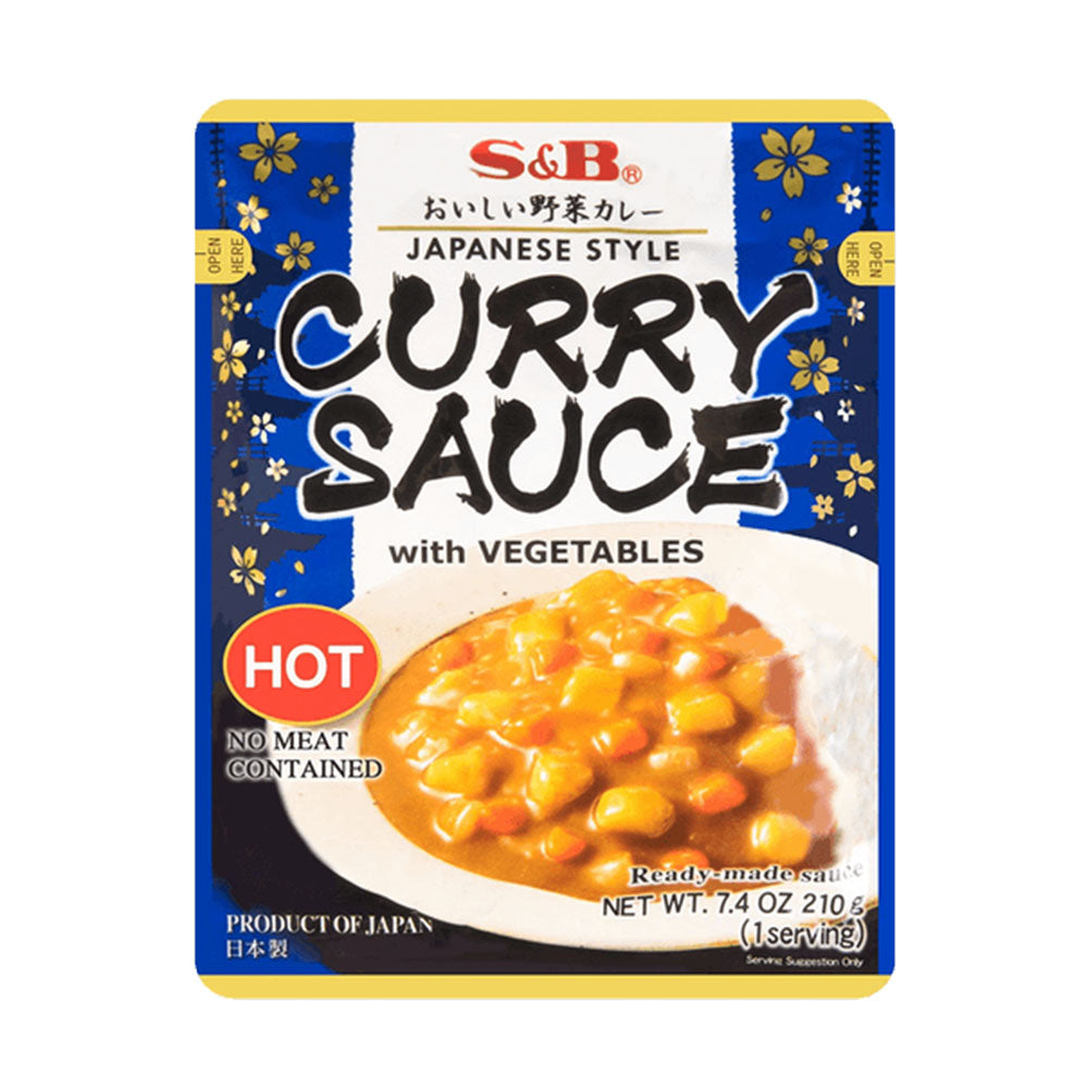 S&B Japanese Style Curry Sauce with Vegetables - Hot, 210g – Umall ...
