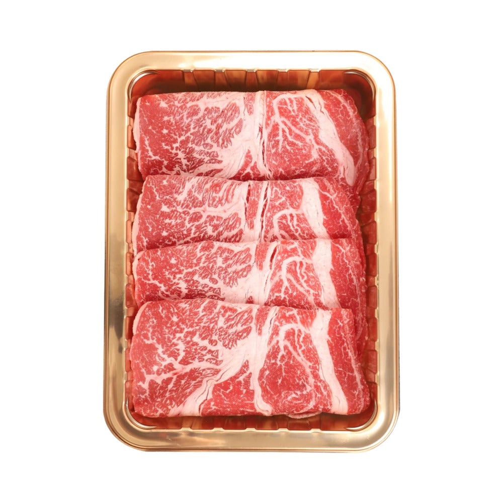 M9+ Wagyu Chuck Eye Roll Slices ~225g - Thin Sliced Beef for Hot Pot ...