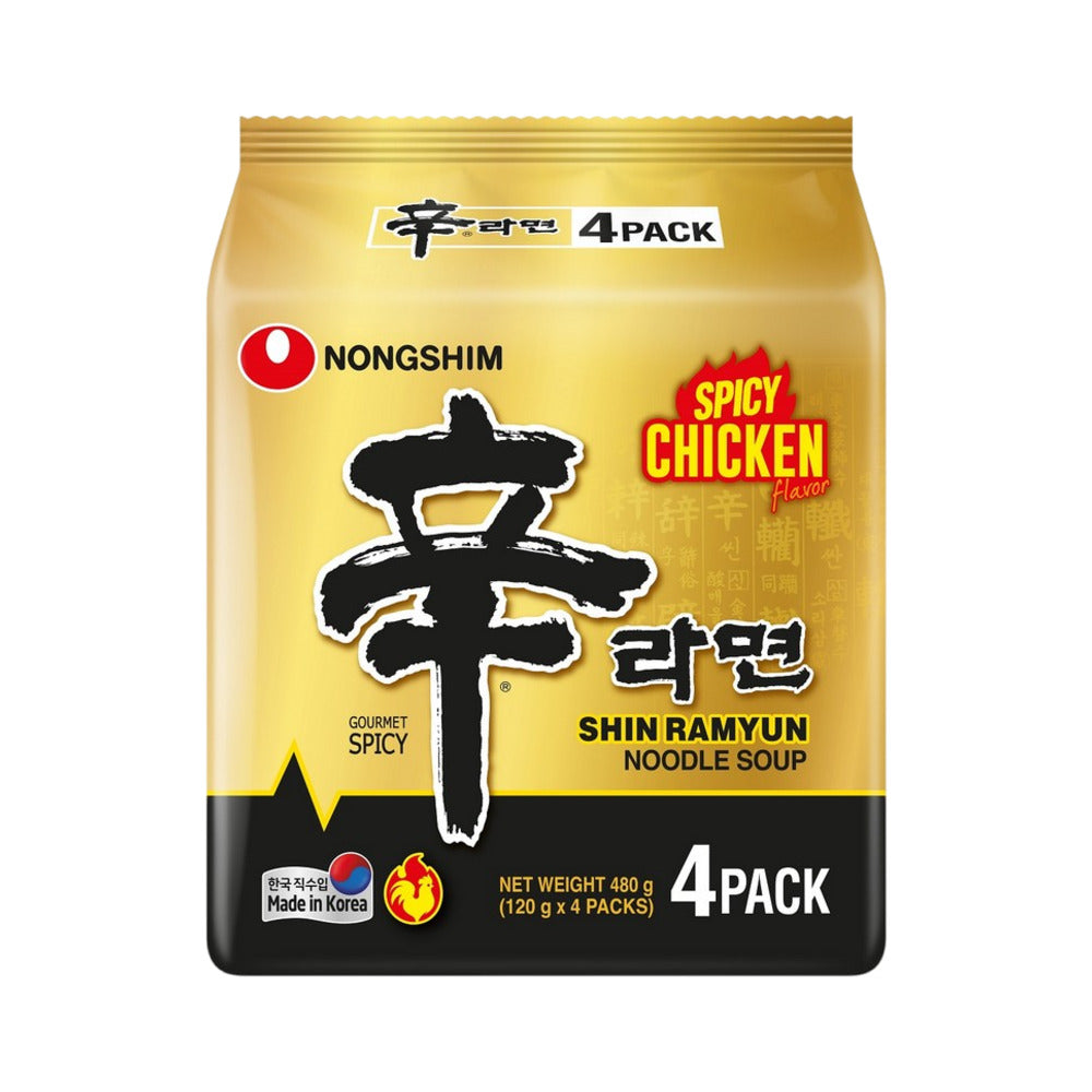 Nongshim Shin Ramyun Spicy Chicken 120g x 4 Pack – Umall - Australia's ...