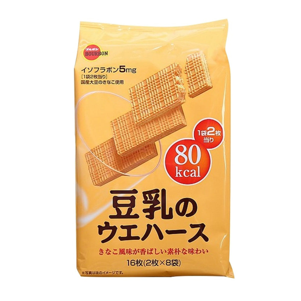 Bourbon Soy Milk Wafer Biscuits, 80 Calories Each, 16 Pieces, 107g ...