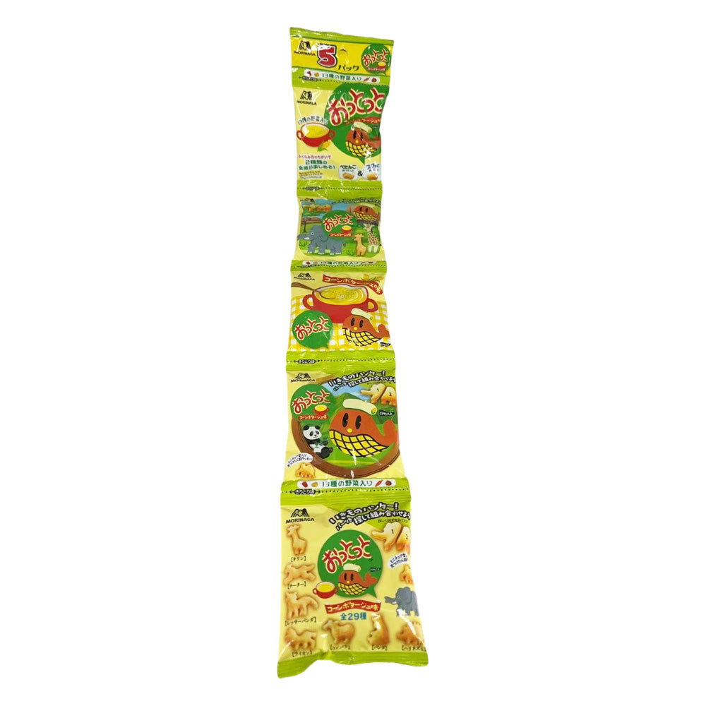Morinaga Ottotto Corn Potage Flavour Snack 10g – Sea-Creature Shaped P ...