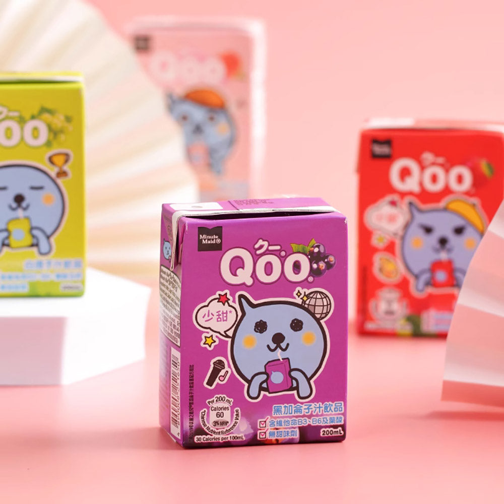 Qoo Blackcurrant Juice Drink 200ml x 6 Pack – Umall - Australia's Largest Online Asian Supermarket
