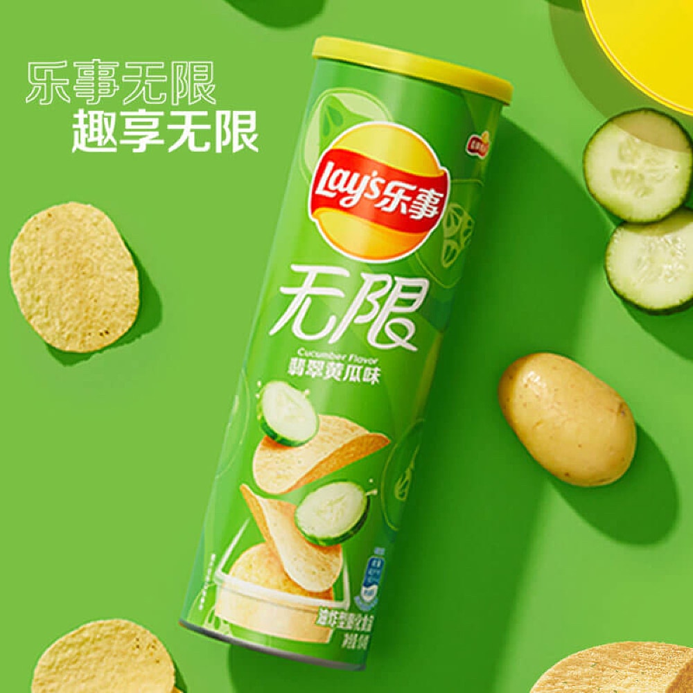 Lay's Infinite Cucumber Flavor Potato Chips - 104g – Umall - Australia's Largest Online Asian ...