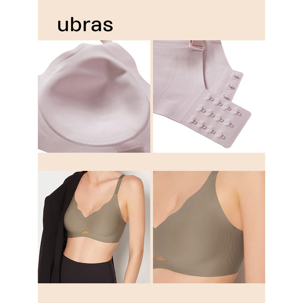 Ubras Wide Strap V-Neck Large Cup Bra - Skin Tone, Size M – Umall - Australia's Largest Online ...