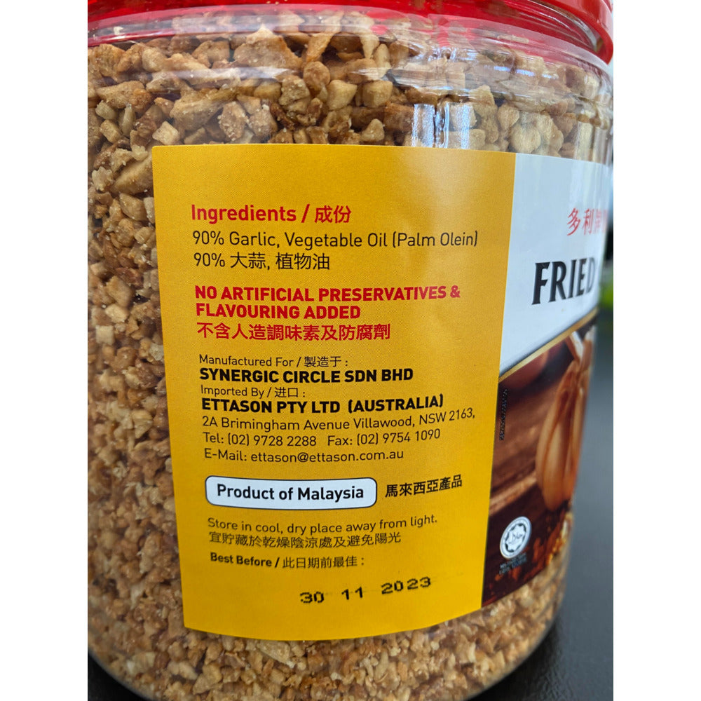 Doree Fried Garlic 500g - Crispy Garlic Bits for Topping & Seasoning ...