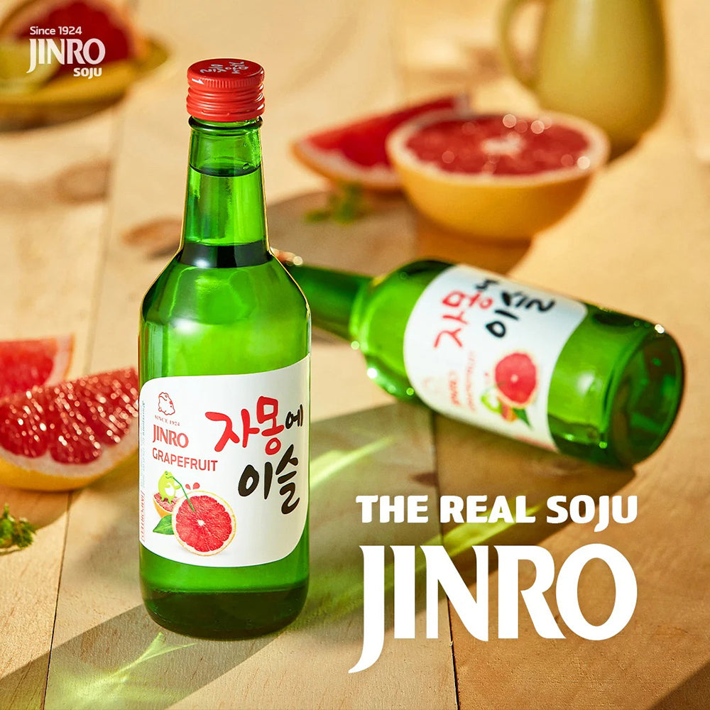 Jinro Grapefruit Soju - 13% ABV, 360ml | Umall - Sydney's Largest Online Asian Supermarket