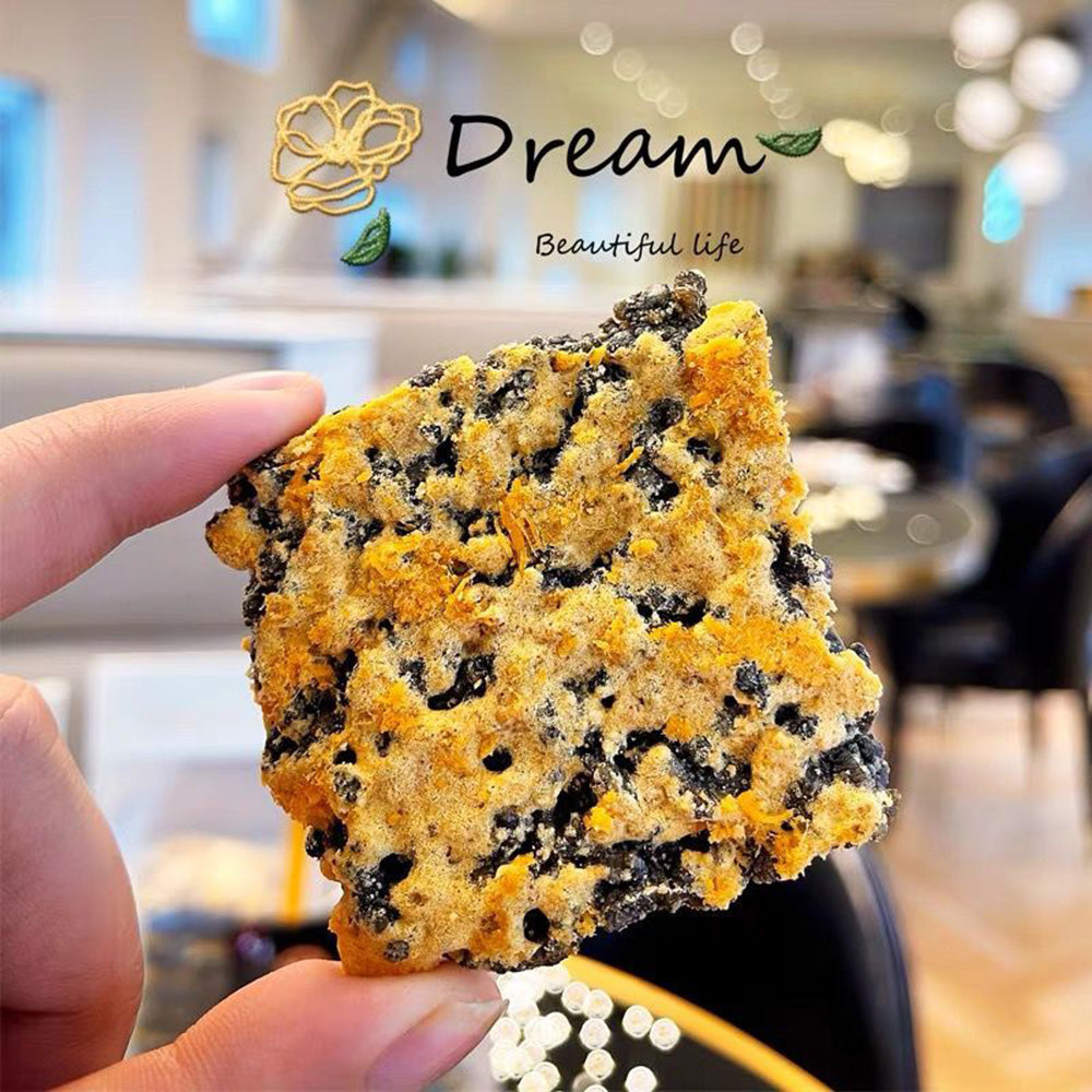 Yishengchang Black Gold Crispy Rice Snack - Crab Roe and Pork Floss ...