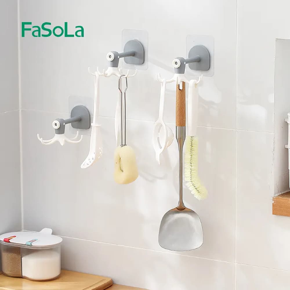FaSoLa 360-Degree Rotating Six-Claw Hook - White – Umall - Australia's Largest Online Asian ...