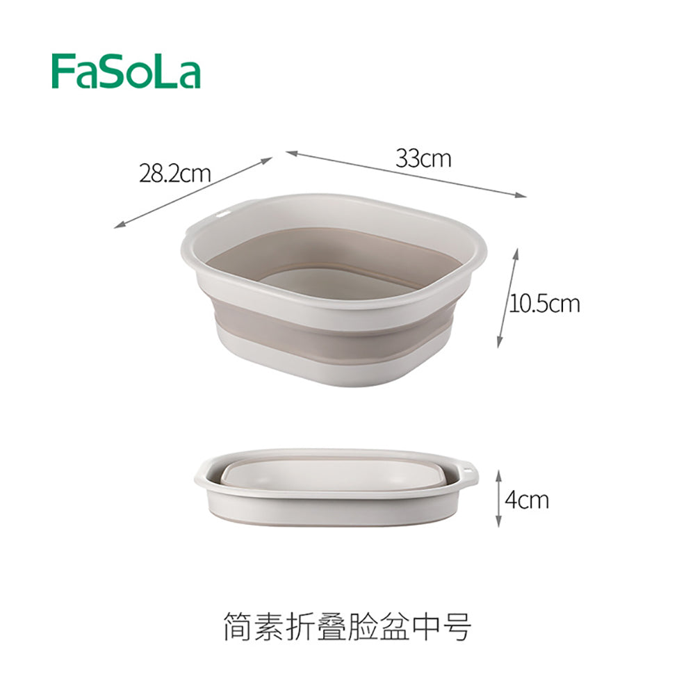 FaSoLa Foldable Wash Basin - Medium, Milk Coffee Color – Umall ...