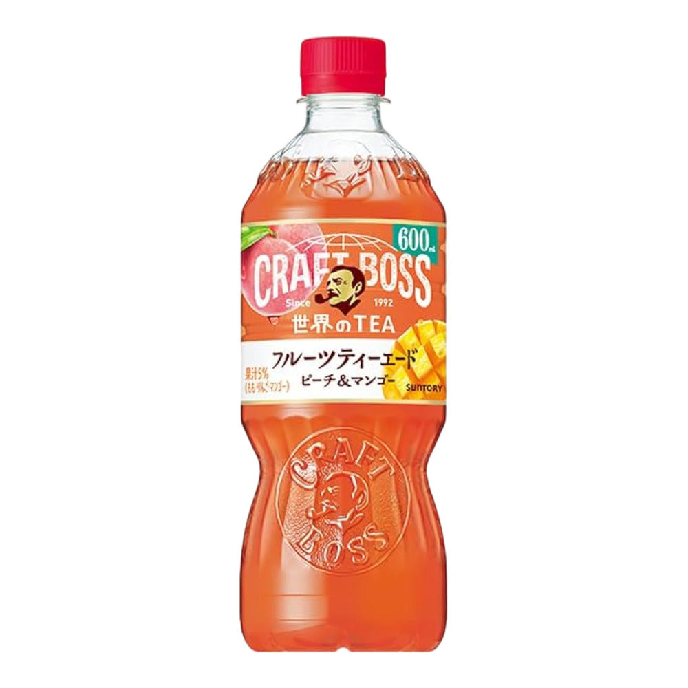 Suntory Craft Boss World Fruit Tea – Peach & Mango 600ml – Japanese RT ...
