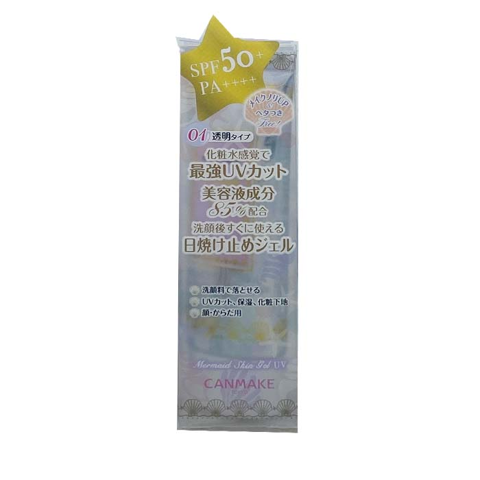 CANMAKE Mermaid Skin Gel UV Sunscreen SPF50+ PA++++ 01 Clear 40g ...