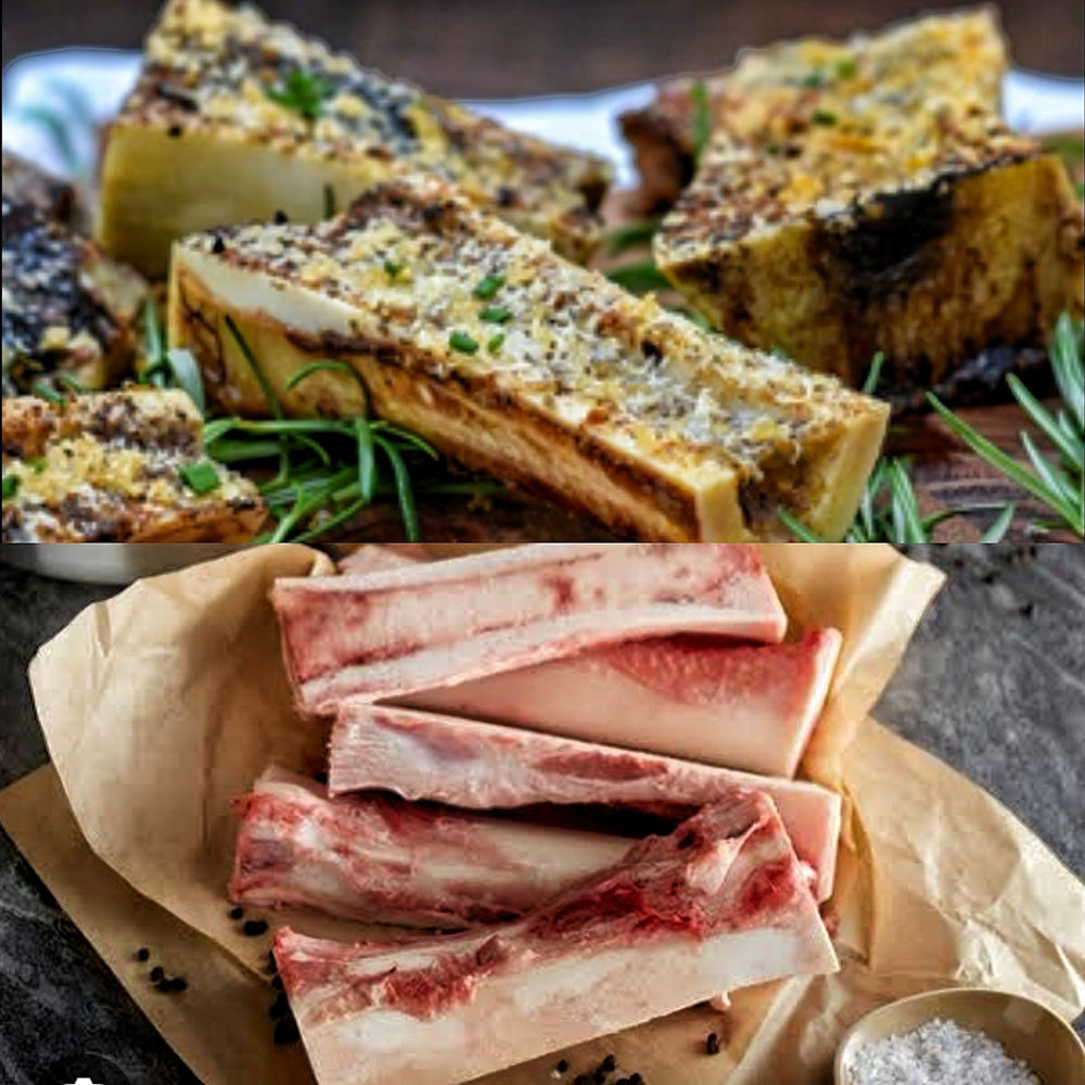 Wonderwander Frozen Marrow Bones, Split Lengthwise, Twin-Pack (Whole B ...