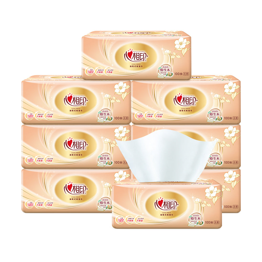 Hearttex Tea Language Silky 3-Ply Tissue Paper, 100 Sheets per Pack, 5 ...