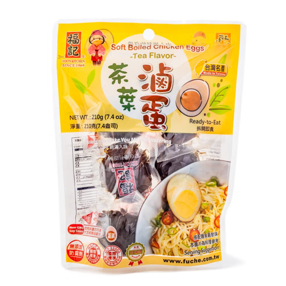 Foo's Kitchen Tea Flavor Soft Boiled Chicken Eggs - 6 Pieces, 210g ...