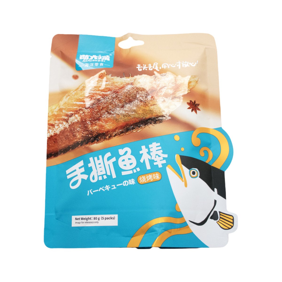 Meng Dazui Shredded Fish Sticks – Barbecue Flavor 80g - BBQ Seasoned D ...